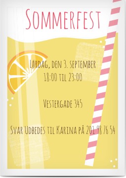 Personaliserede festinvitationer | Optimalprint | Optimalprint