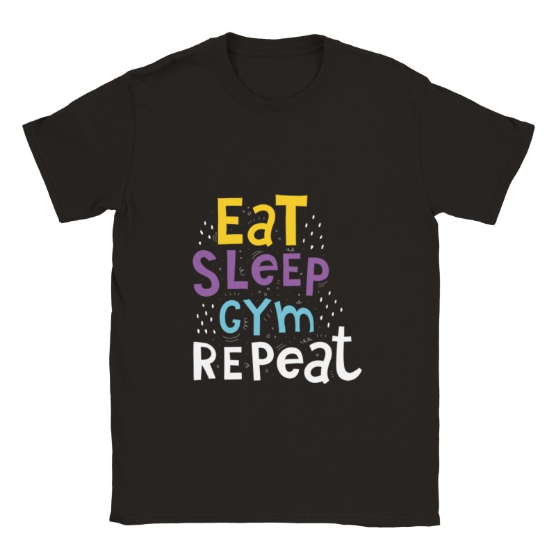 Eat Sleep Gym Repeat - Unisex T-Shirt | Clothing | Optimalprint