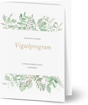 Bröllopsinbjudningar | Vigselprogram online | Optimalprint | Optimalprint
