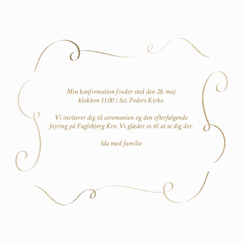 Indbydelser til konfirmation | Optimalprint