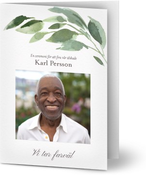 Anpassat begravningsprogram | Optimalprint | Optimalprint