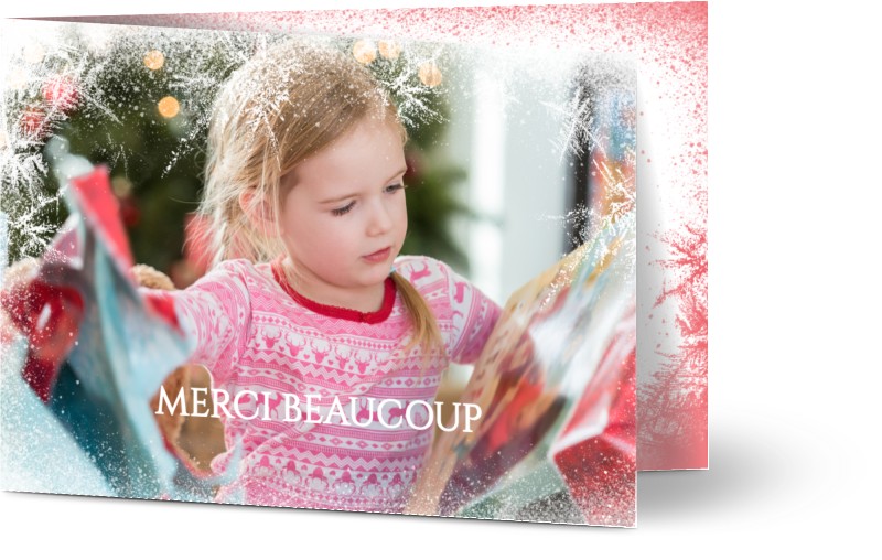 Merci glacé - Cartes de remerciements de Noël | Optimalprint