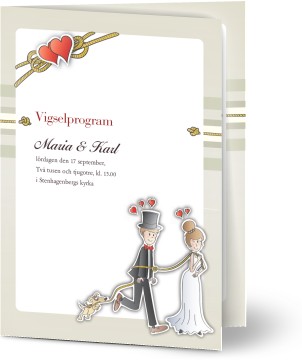 Bröllopsinbjudningar | Vigselprogram online | Optimalprint | Optimalprint